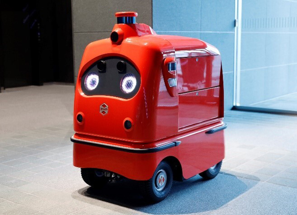 Feasibility study of food delivery by the autonomous robot NTT｜電経新聞
